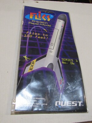 QUEST XP FLYING ROCKET PAPER MODEL FLISS SERIES 1 #6 | eBay