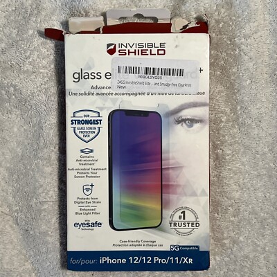 ZAGG InvisibleShield Glass Elite Screen Protector for iPhone 12 12 Pro ...