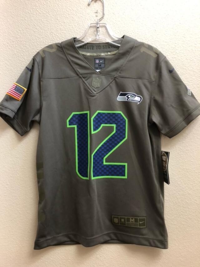 Seahawks 12 Fan Youth Jersey Game STS Green Medium | eBay
