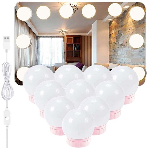 2/6/10/14 Bulbs Make Up Mirror Lights LED Kit Dimmable Hollywood Vanity ...
