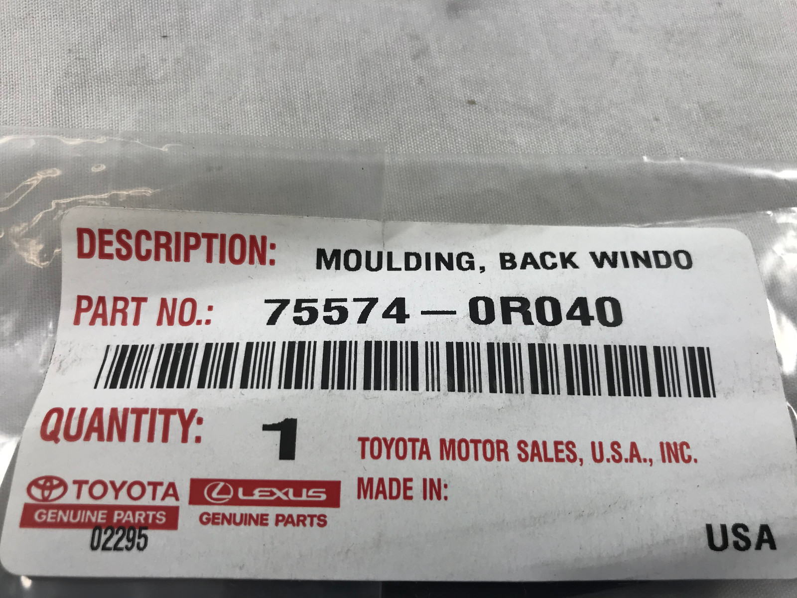 Toyota OEM 2013-2016 RAV4 Liftgate Hatch Reveal Molding Left 75574 ...
