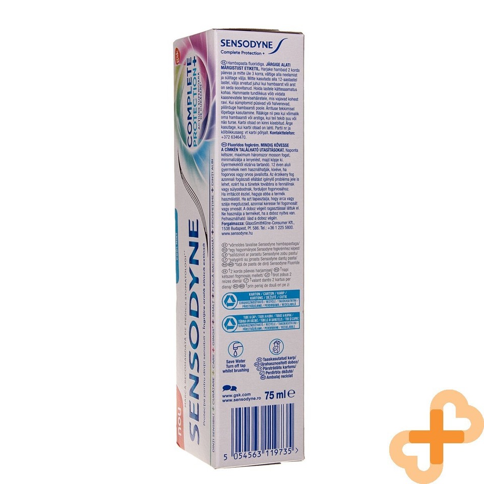 SENSODYNE Complete Protection Toothpaste 75ml All in One Daily Care ...