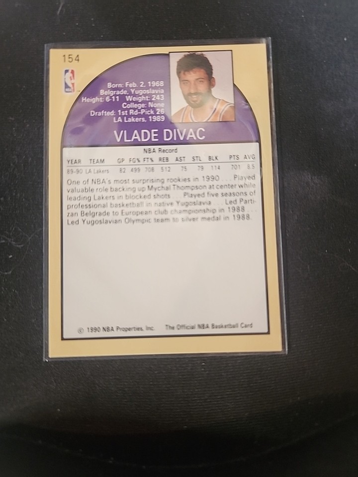 1990-91 NBA Hoops - #154 Vlade Divac (RC) L.A. Lakers | eBay