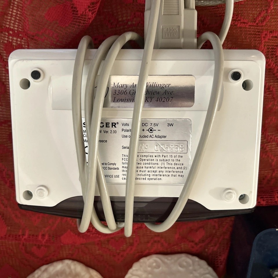 Singer Professional Sew-Ware Model M Ver. 2.00 Converter Untested Chord ...