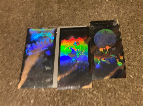 RARE WALT DISNEY - 1986 MICKEY MOUSE / FANTA HOLOGRAM STAMP/STICKERS X3 ...