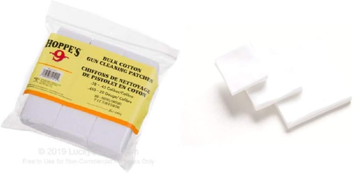 HOPPE'S No. 9 Gun Cleaning Patch, 38-.45 Caliber/.410-20-Guage (500 ...