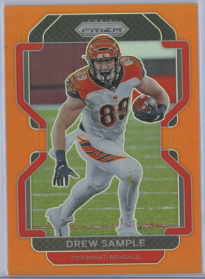 2021 Panini Prizm Prizms Orange #272 Drew Sample Bengals 050/249 | eBay