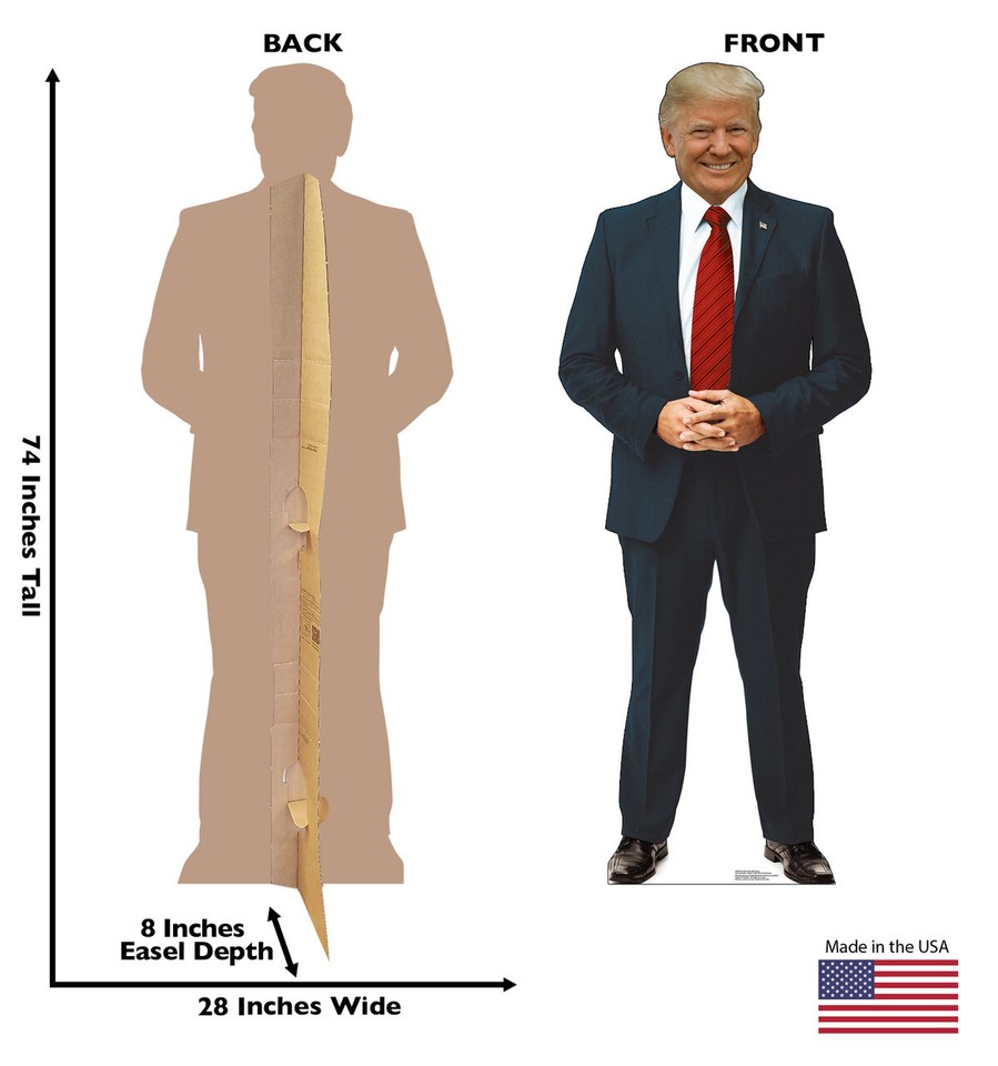 President Donald Trump Lifesize Cardboard Cutout Standups Standee Life ...