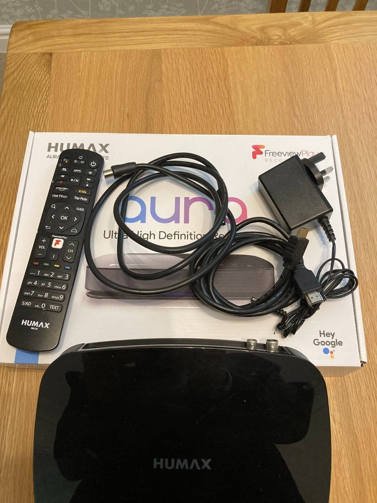 Humax Aura 1TB 4K Freeview Play TV Recorder - Black 8809095669695 | eBay