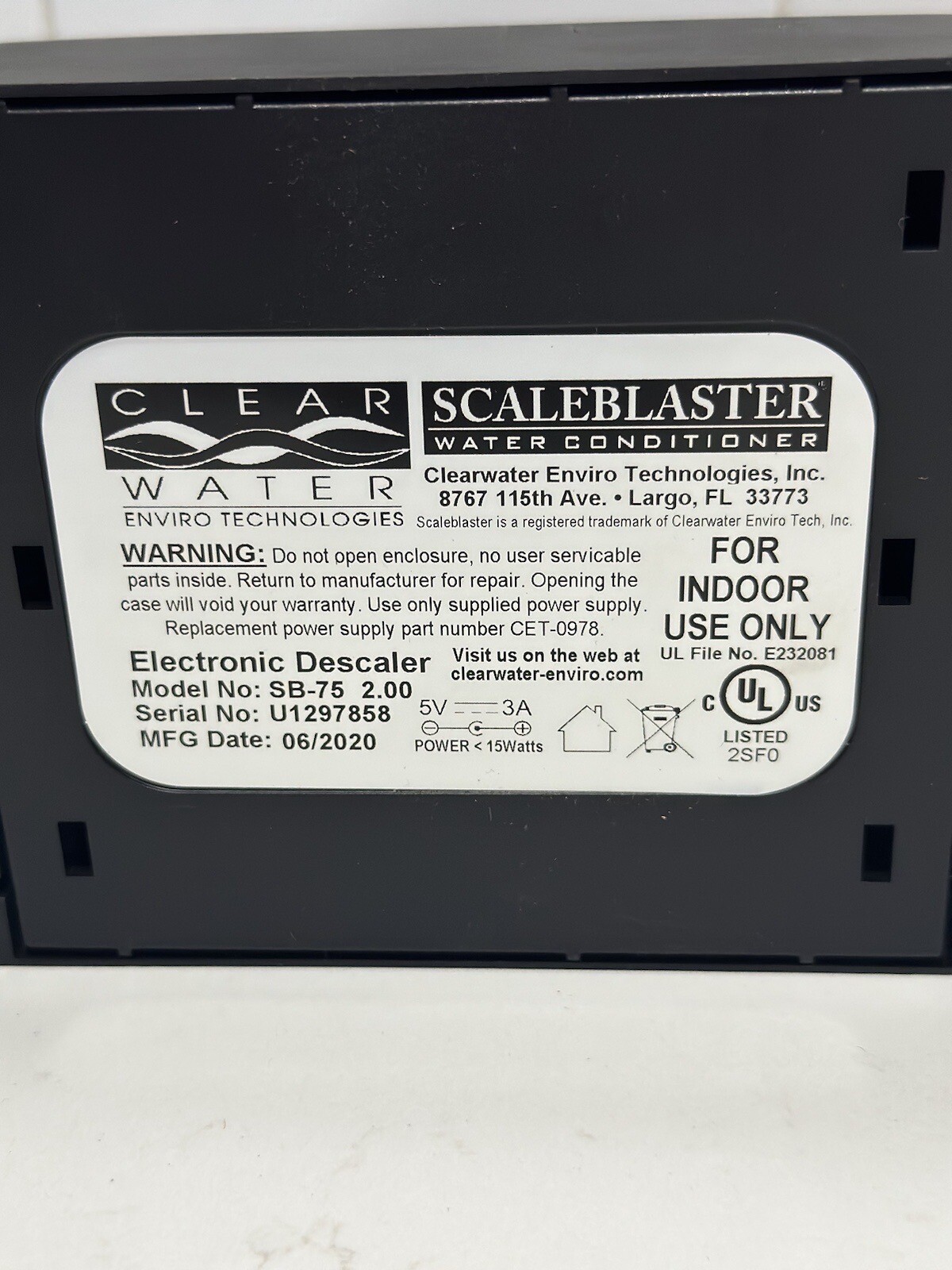 ScaleBlaster Electronic Water Conditioner Descaled Lime Scale Remover ...