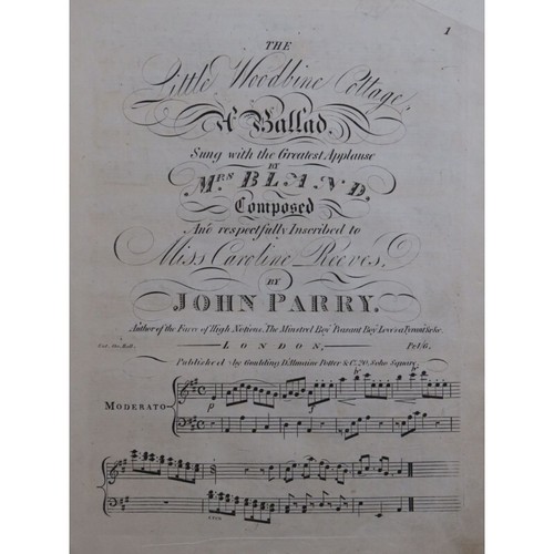 PARRY John A Ballad Chant Piano XIXe | eBay