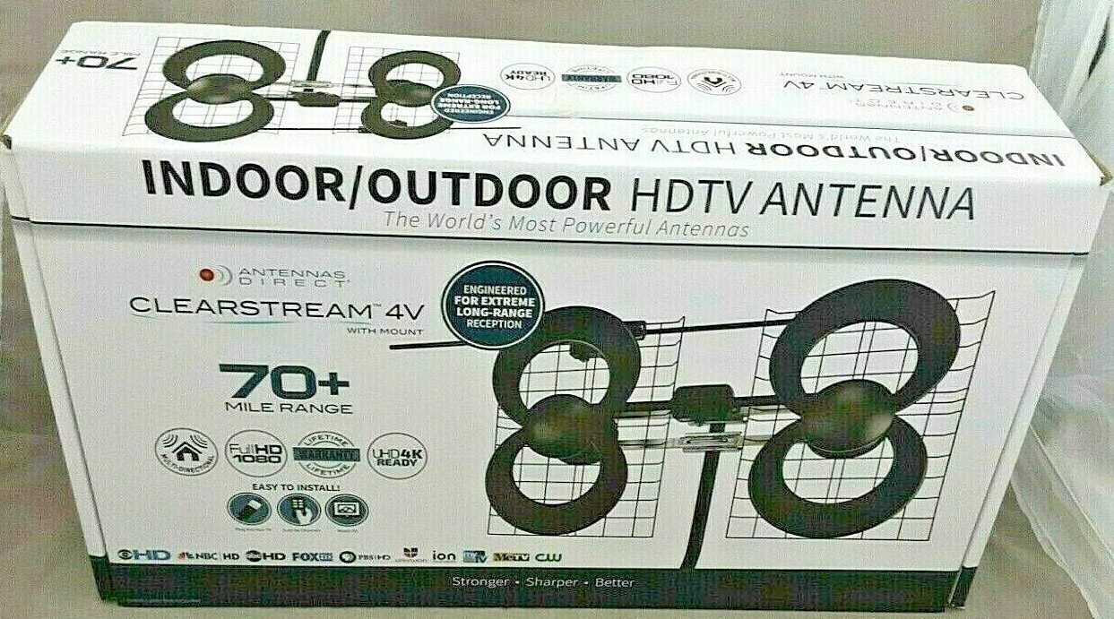 Antennas Direct ClearStream 4V Extreme Range HDTV Antenna 70+ C4-V-CJM ...