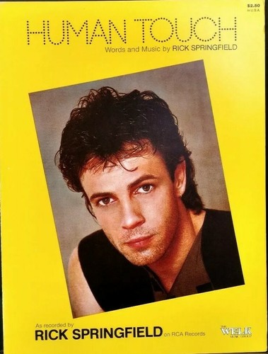 Human Touch Sheet Music Rick Springfield Piano Guitar Voice 80s Pop ...