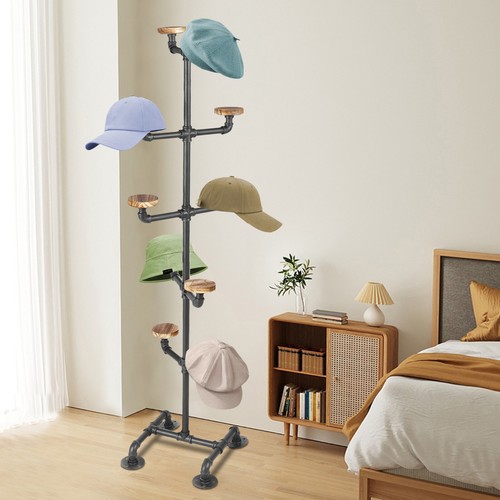 5 Tier Hat Display Retail Hat Cap Rack Multifunctional Floor Caps ...