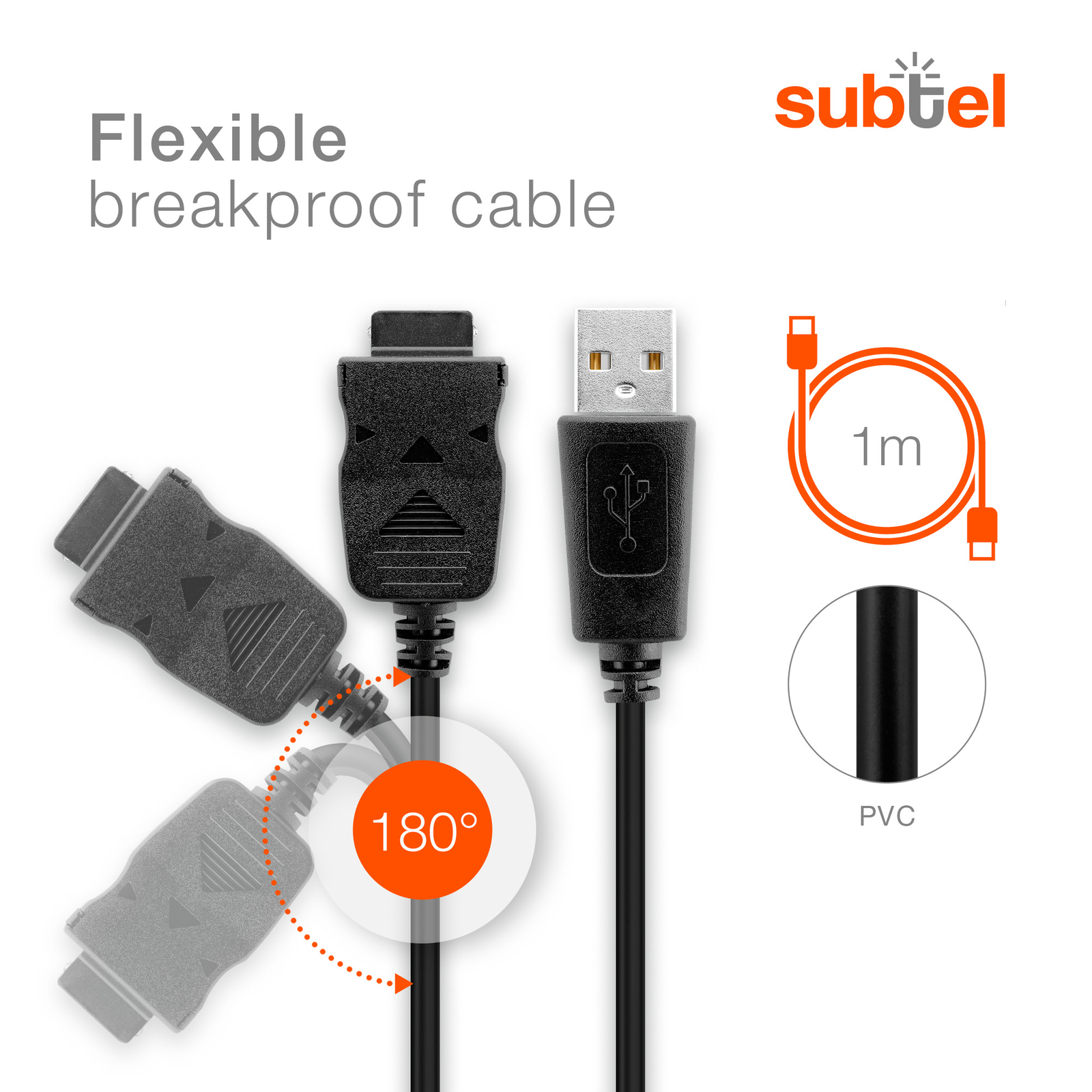 USB Datenkabel für Samsung SGH-D600 SGH-X150 SGH-X700 SGH-X600 SGH-E770 ...