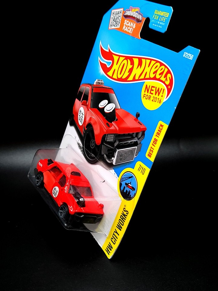 2016 Hot Wheels HW CITY WORKS 7/10 Time Attaxi 172/250 (Red) New For ...