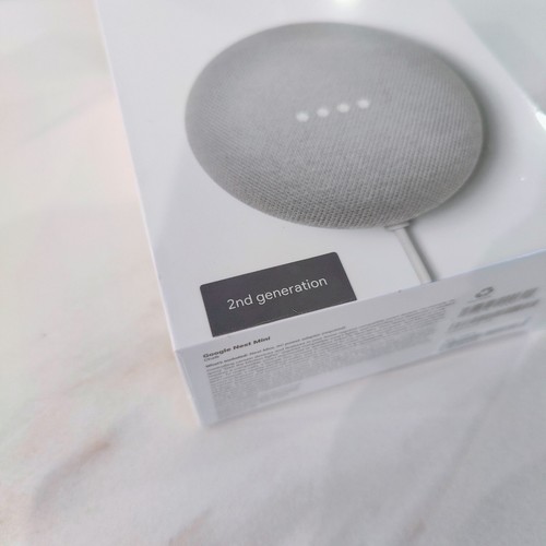 Google Nest Mini (2nd Generation) Smart Speaker - Chalk for sale online ...