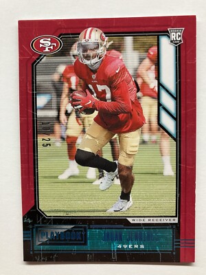 2020 Panini Playbook Jauan Jennings RC #197 Red /25 49ers ⭐️ WR🔥🔥 | eBay