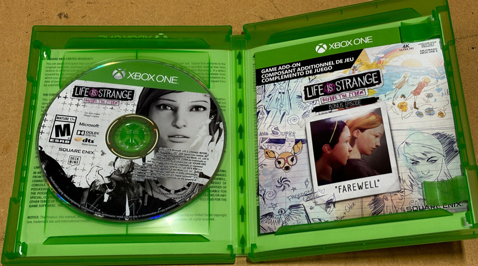 Xbox One Life Is Strange Before the Storm Limited Edition BOX SET CD ...