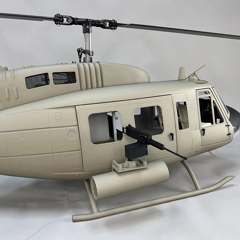 800 Size UH-1D Army ARF RC Helicopter Fuselage SM2.0 Military KIT w ...