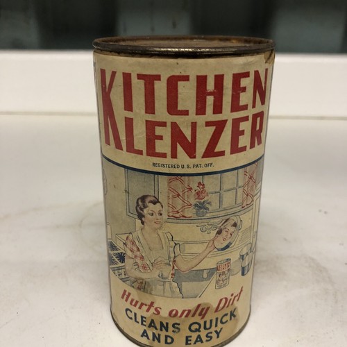 Vtg "Kitchen Klenzer Advertising Tin Looks Great for a General Store ...