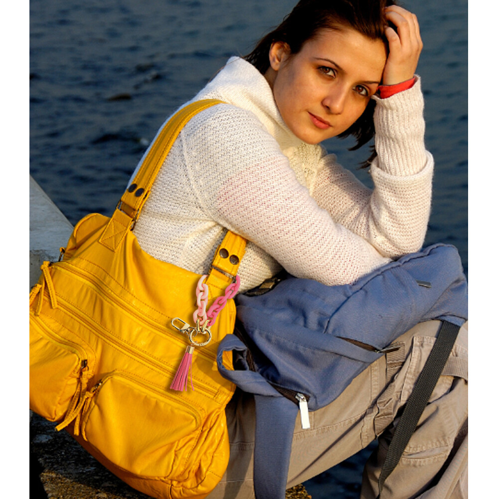 Women Fashion Modern Chunky Chain Link Acrylic Bracelet Cute Car ...