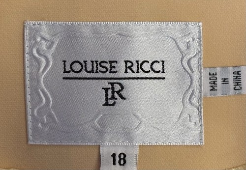 Louise Ricci 2pc Yellow Floral Skirt Suit w/Rhinestones Size 18 | eBay