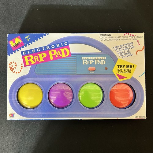 WORKING LA Rock Vintage 1990 Electronic Rap Pad Musical Beat Toy Rare ...