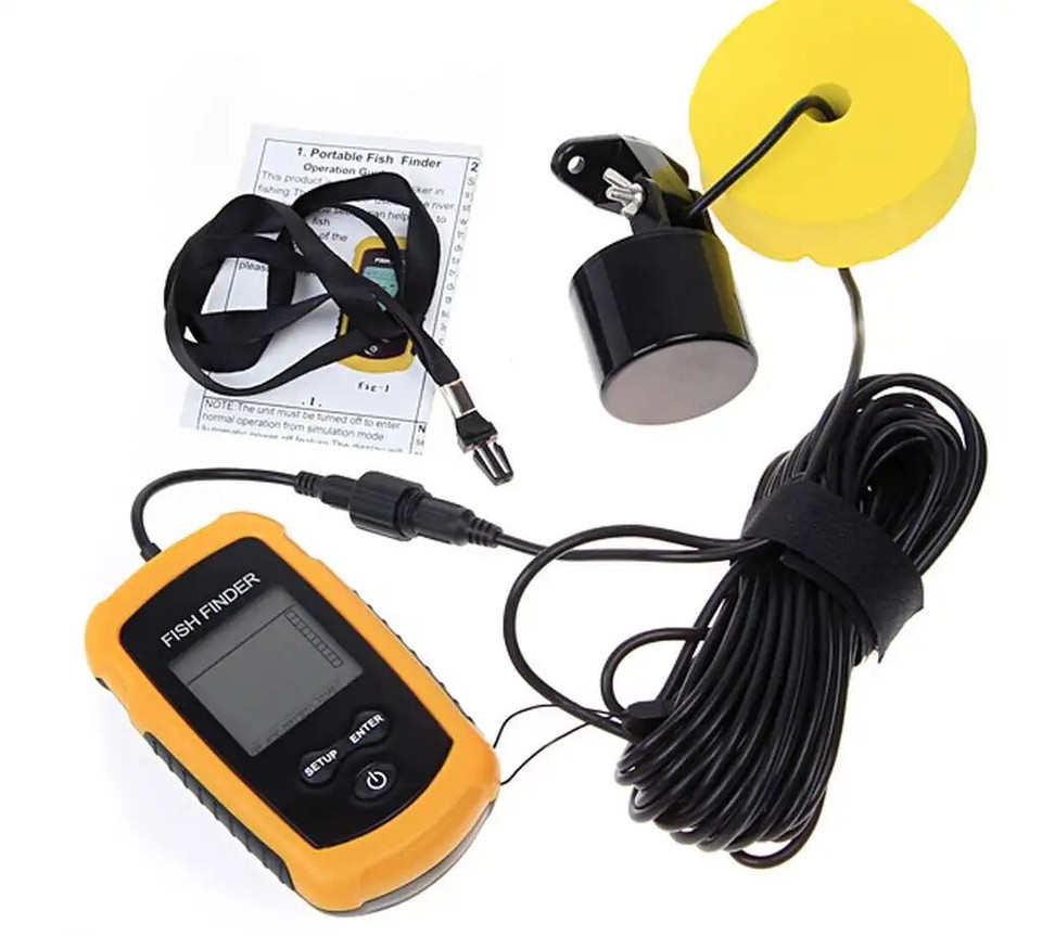 100M Fish Finder Sonar Portable Echo Sounder Alarm Transducer Lake Sea Fishing | eBay UK