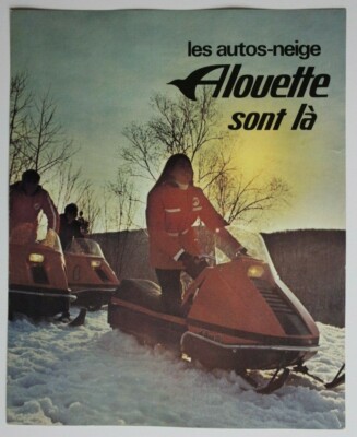 ALOUETTE Snowmobiles 1971 dealer brochure catalog - French - Canada | eBay
