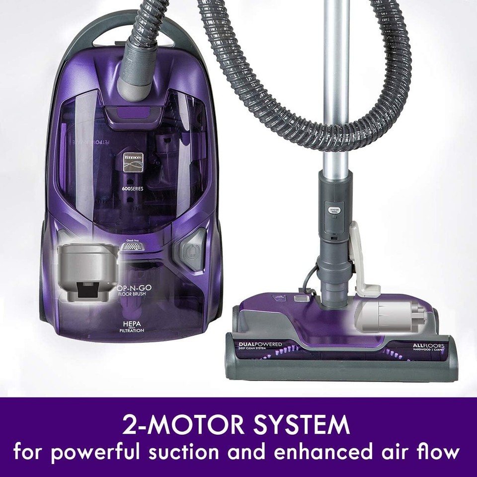 Kenmore 600 Series Pet Friendly Lightweight Bagged Canister Vacuum ,p ...