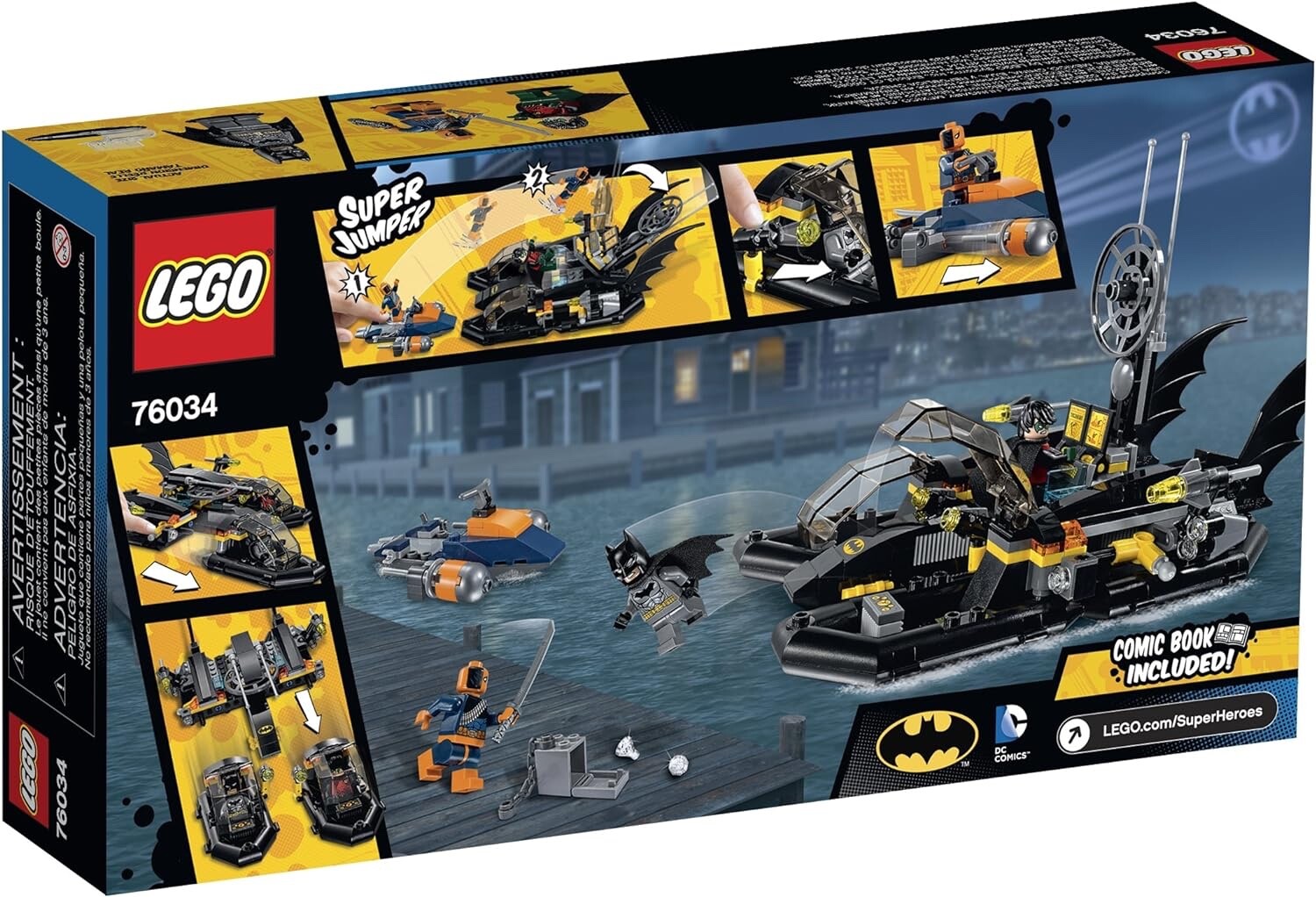 LEGO Super Heroes 76034 The Batboat Harbor Pursuit- New in Sealed Box ...