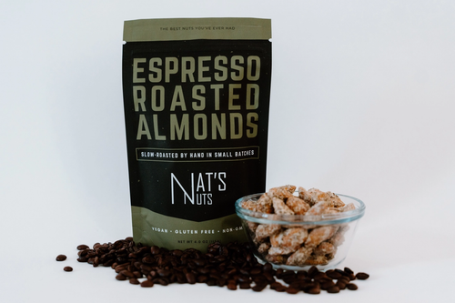 Espresso Roasted Almonds 4 Oz Nat's Nuts, Made in USA, Vegan, Gluten ...