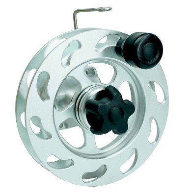 Aluminum Teaser Reel 8" - Silver - Rail Mount Big Game Reel Offshore ...