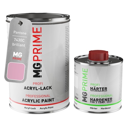 Pantone 7430C Red brillant peinture acrylique 1,5L durcisseur y.c ...