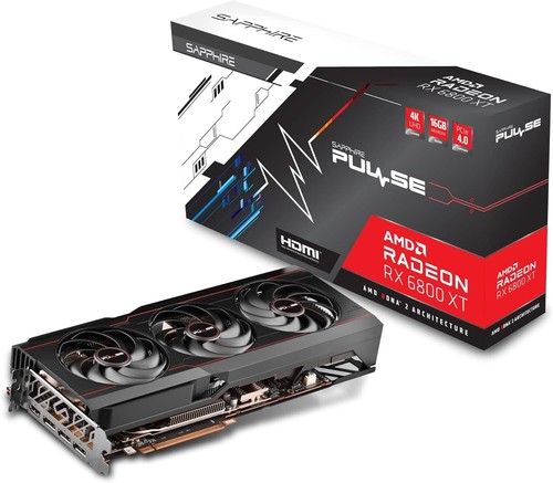 SAPPHIRE PULSE Radeon RX 6800 XT 16GB GDDR6 Graphics Board 11304-03-20G ...