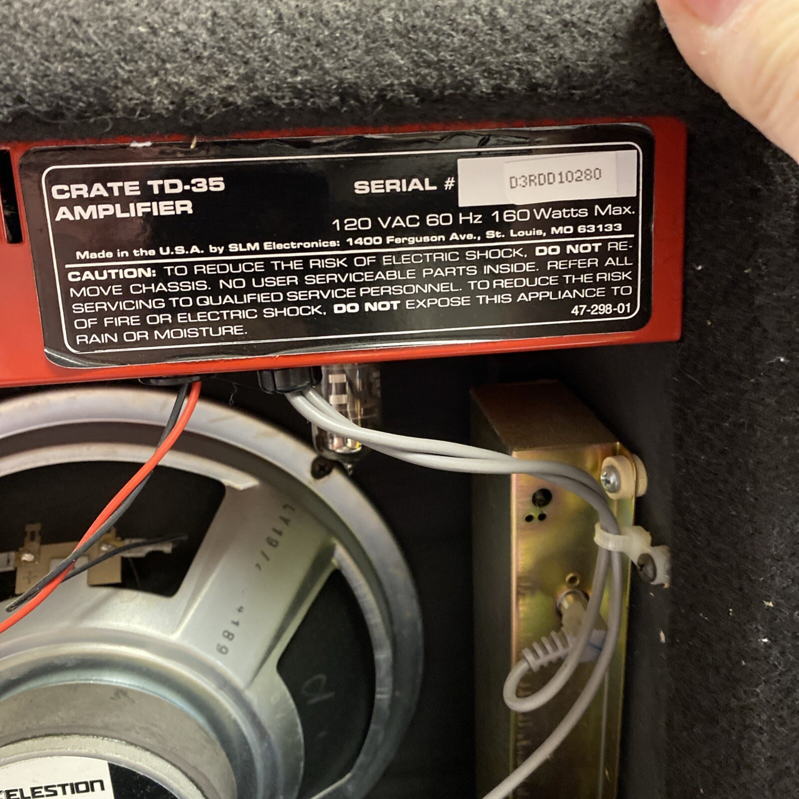 CRATE GUITAR INSTRUMENT AMPLIFIER WITH CELESTION SPEAKER Excellent!! | eBay