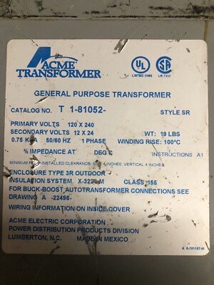 Transformers - Buck Boost Transformer