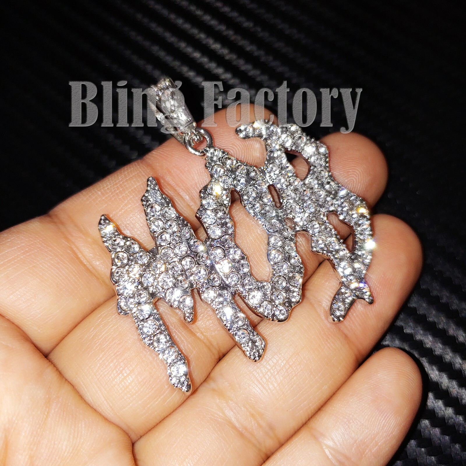 HIP HOP ICED LAB DIAMOND GOLD SILVER PLATED BLING FASHION MOB CHARM ...