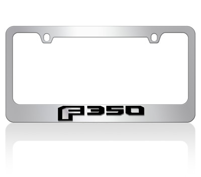 New 2017 Ford F-350 Black Word License Plate Frame | eBay