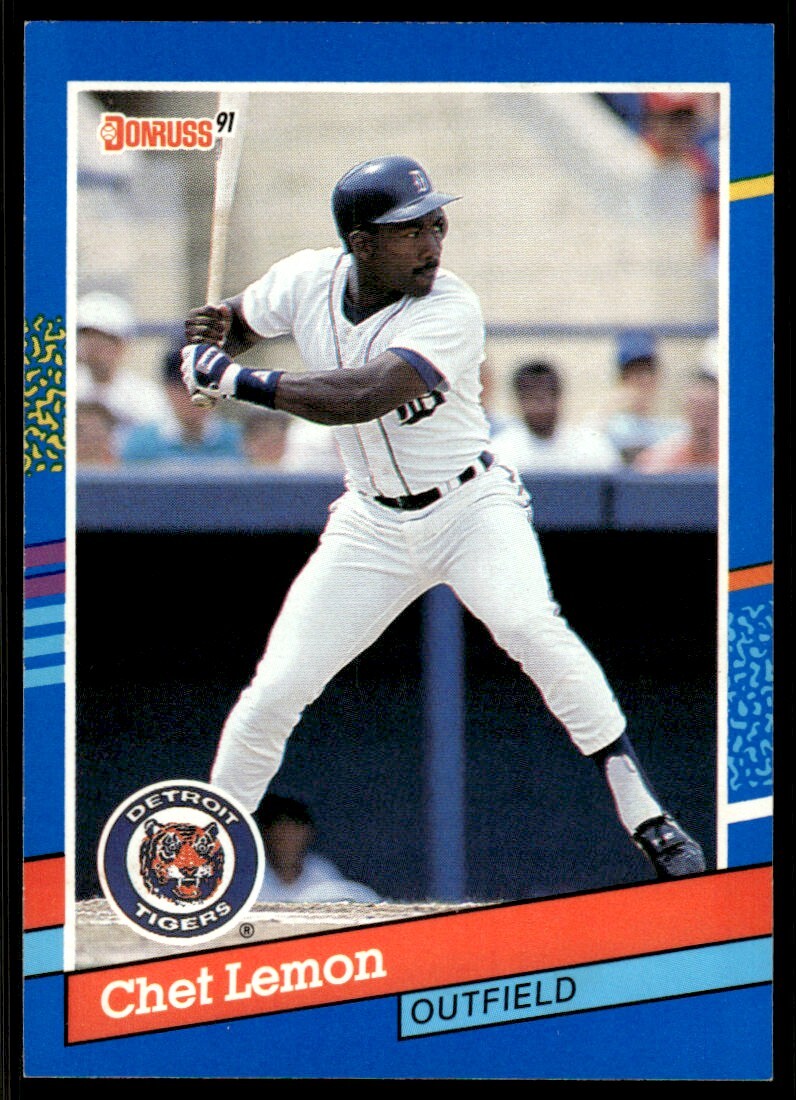 1991 Donruss Baseball Card Chet Lemon Detroit Tigers #301 | eBay