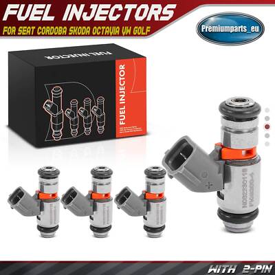 4x Fuel Injectors for Seat Cordoba Ibiza Skoda Octavia VW Golf Polo ...