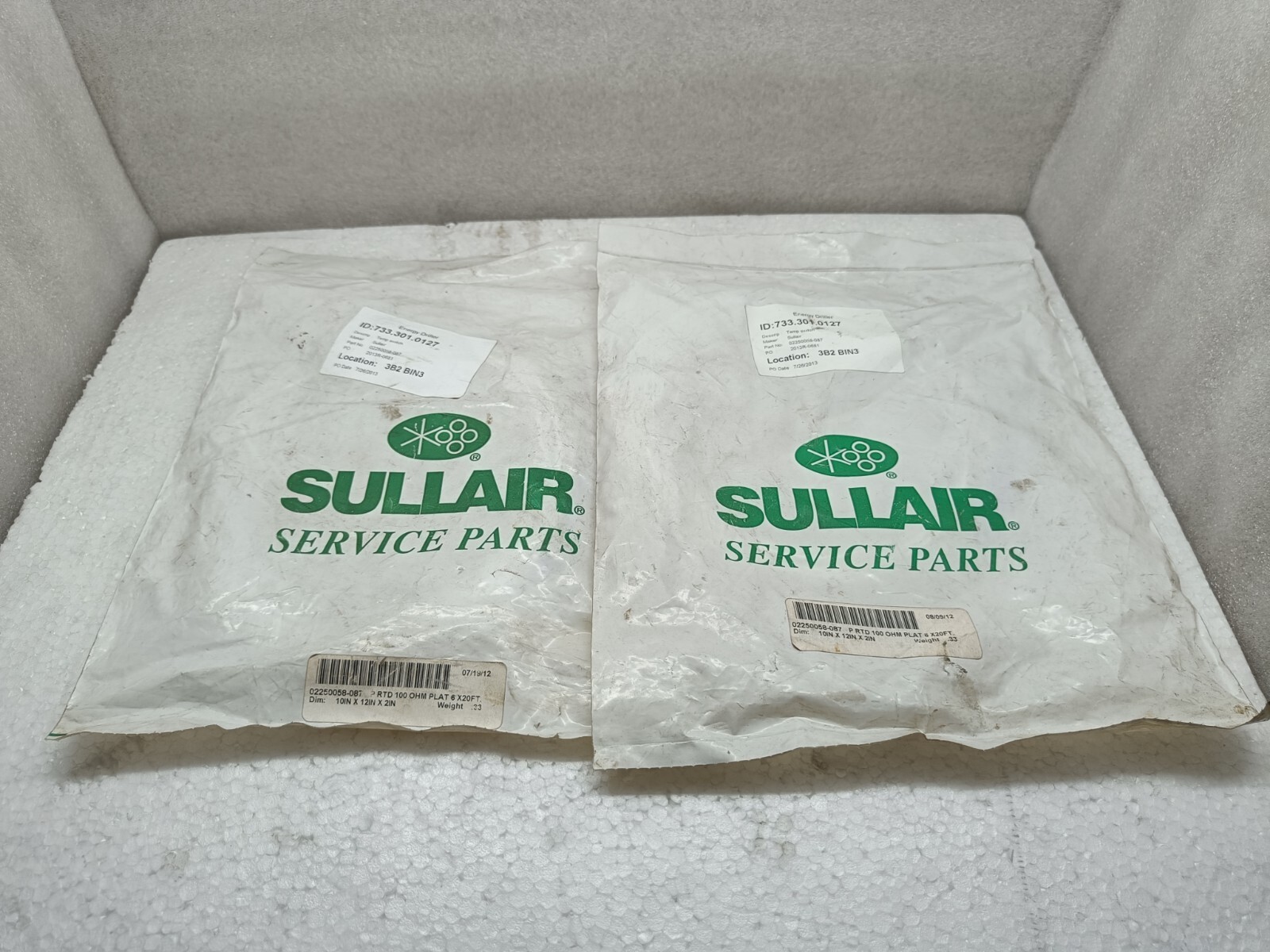 Sullair Genuine OEM Part 02250058-087 Sensor Probe P RTD 100ohm Plat ...