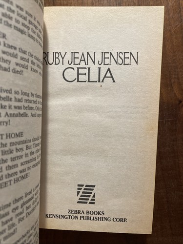 Celia by Ruby Jean Jensen - 1991 1st Print Zebra Horror PB Paperbacks ...