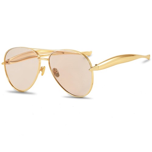 Trendy Oversized Aviator Sunglasses for Women Men 2025 Gold Big ...