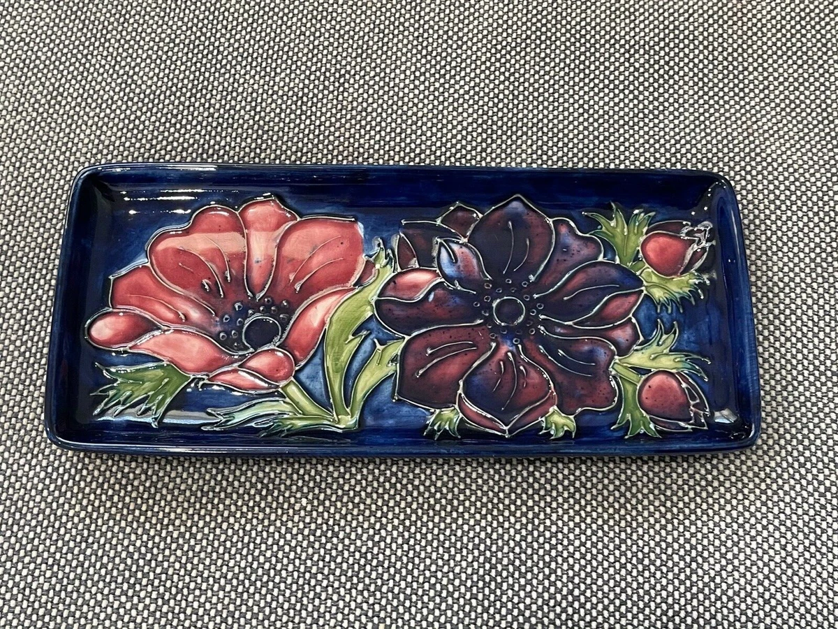 Lot Moorcroft Pottery Rectangular Pen Tray And Miniature, 50% OFF