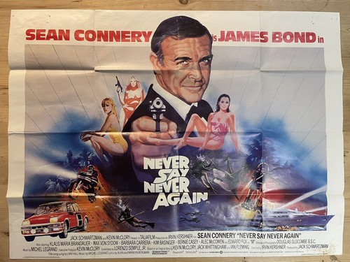 James Bond Never Say Never Again UK Quad Cinema Poster | eBay