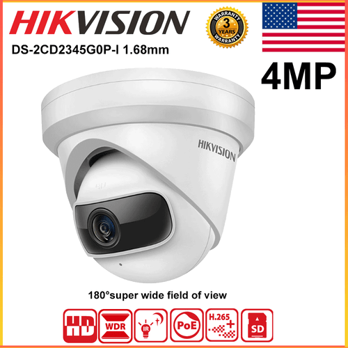 Hikvision Panoramic 4MP Wide Angle 180° IP Camera POE Outdoor DS ...