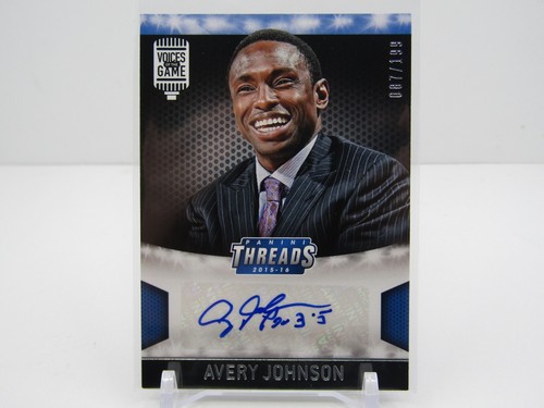 AVREY JOHNSON 2015-16 PANINI THREADS AUTOGRAPH AUTO #087/199 | eBay
