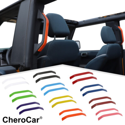 Car Interior B Pillar Grab Bar Handles Cover Trim Decor for 2021-25 ...